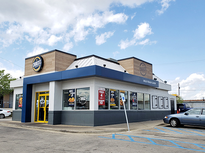 Church's blue-and-yellow exterior might be familiar, but this Birmingham location fries chicken that rises above chain expectations.