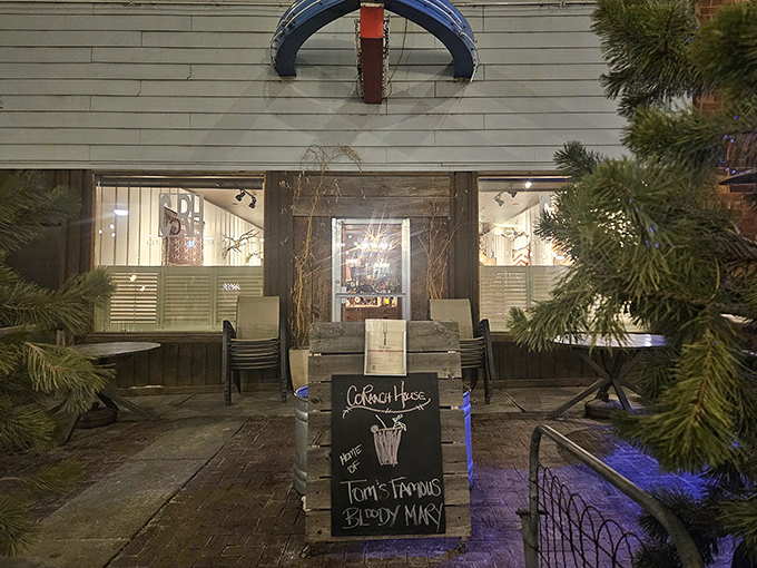 Co. Ranch House's entrance says "farmhouse chic" before that was even a thing. The barrels aren't just for show &ndash; they're a flavor promise.