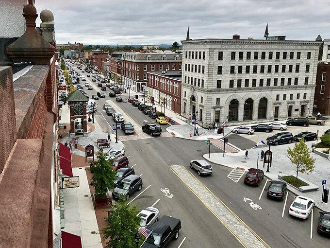 Even on a cloudy day, Concord&rsquo;s main street proves you don&rsquo;t need sunshine to shine.