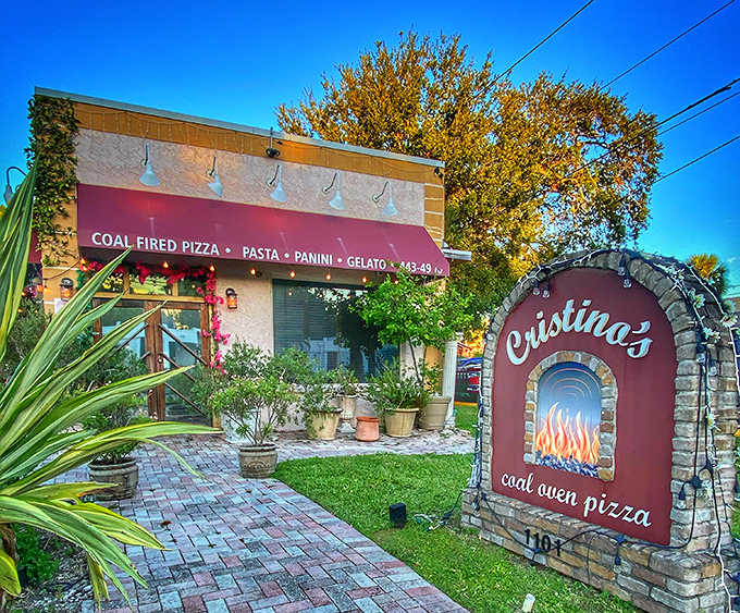Cristino's storefront whispers "coal oven magic happening inside" to those who know.