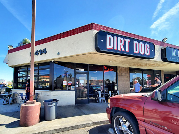 Dirt Dog's sleek modern design hints at gourmet adventures waiting inside this Downey culinary playground.