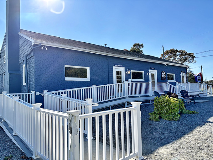 Ford's striking blue exterior is like a sapphire on Connecticut's coastline&mdash;with culinary treasures inside.