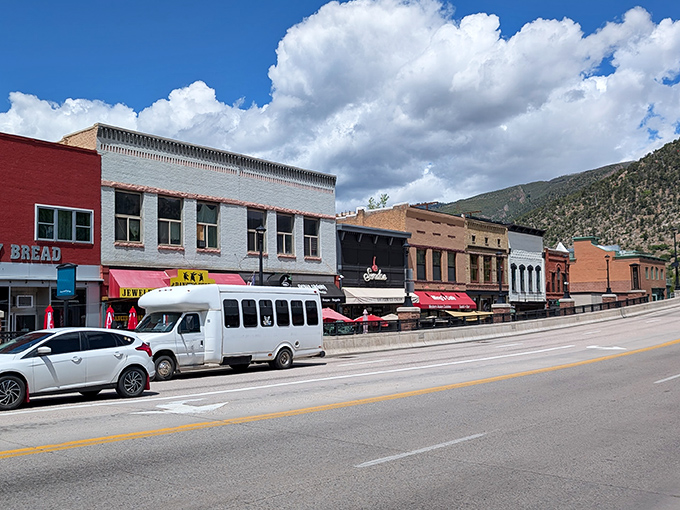 Glenwood Springs nestles in this valley like nature's own spa resort designed by geological architects.