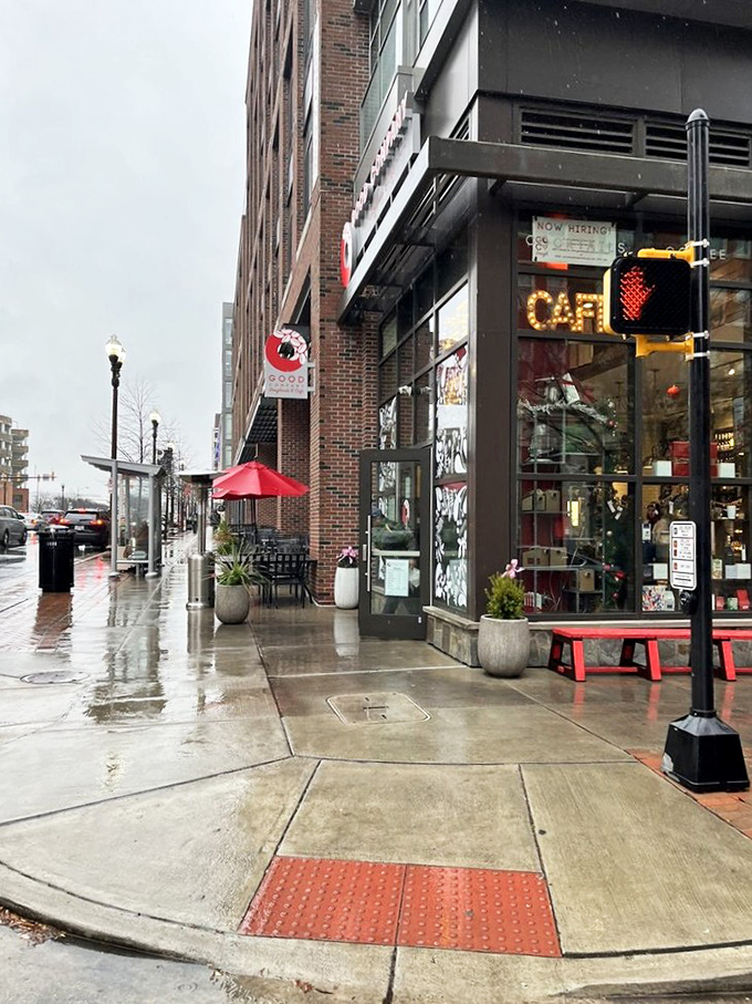 Good Company's sleek urban setting with outdoor seating invites you to linger. Donuts deserve to be savored, not rushed!