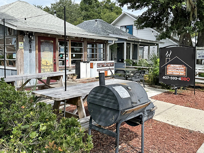 This charming converted house feels like visiting your favorite aunt who happens to smoke incredible barbecue.