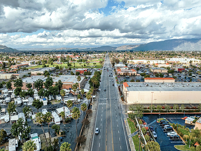 Hemet's palm-lined streets and mountain views create a desert oasis perfect for retirees seeking sunshine and affordability.