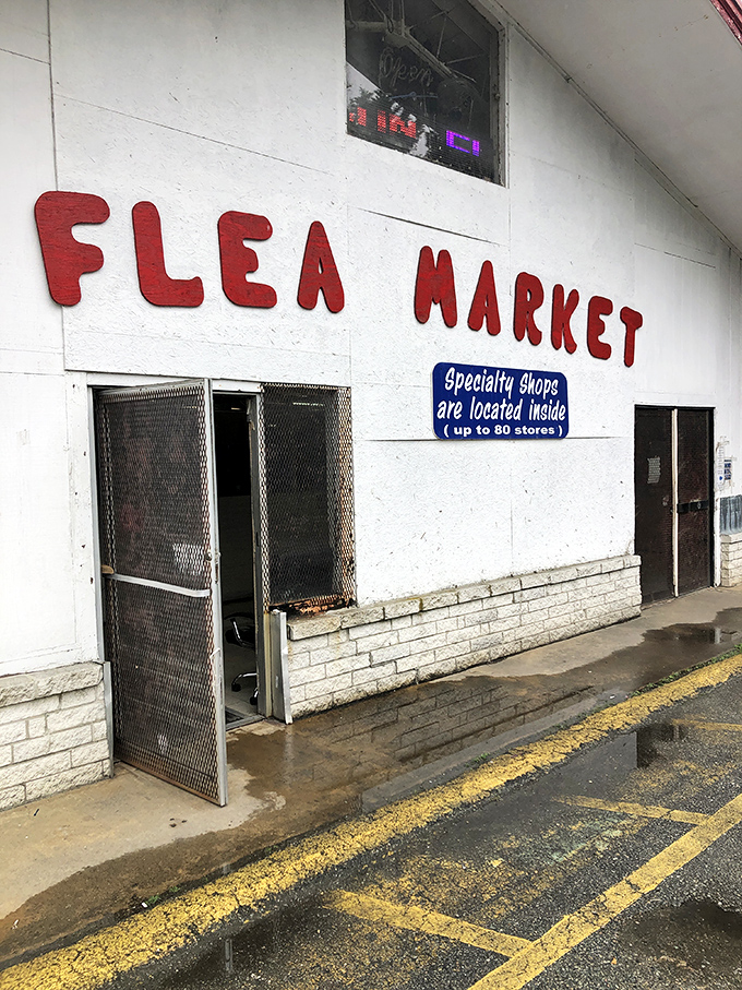 "Specialty shops inside!" The sign promises, and Jefferson Flea Market delivers with corridors of curiosities.