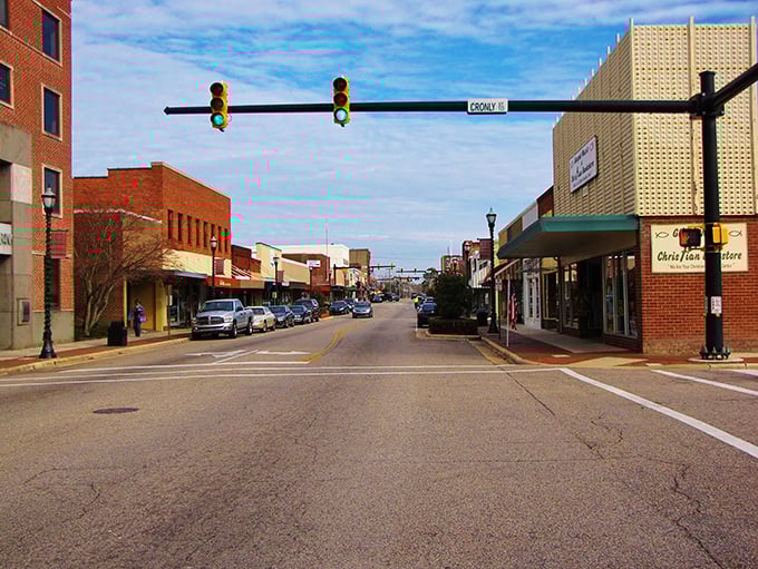Laurinburg's Main Street knows that good things come to those who don't rush.