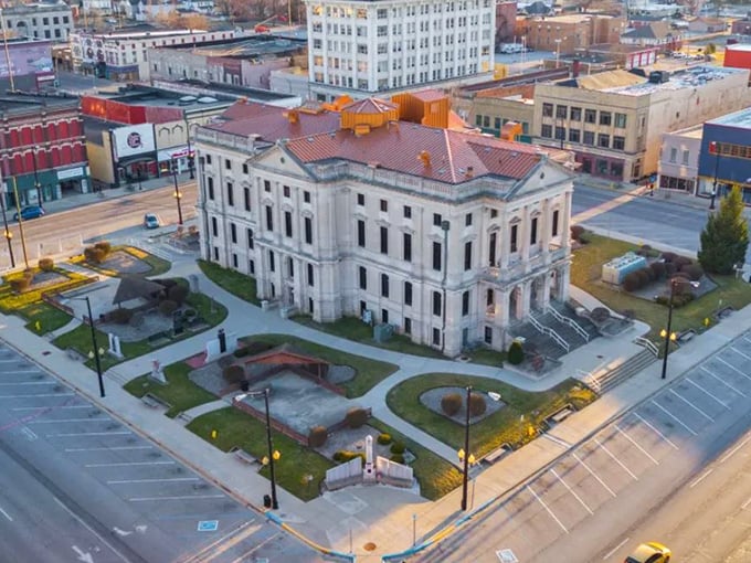 Marion's courthouse square represents the best of small-town America, where neighbors still wave and conversations linger.