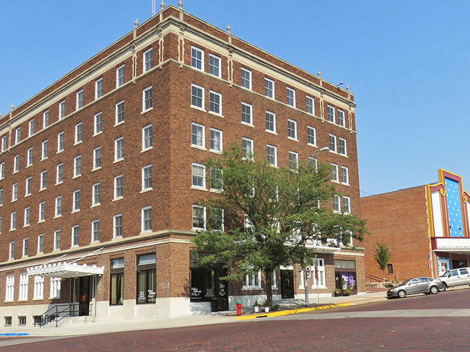 Historic hotel stands tall, symbolizing a town where elegance doesn't require emptying your savings.