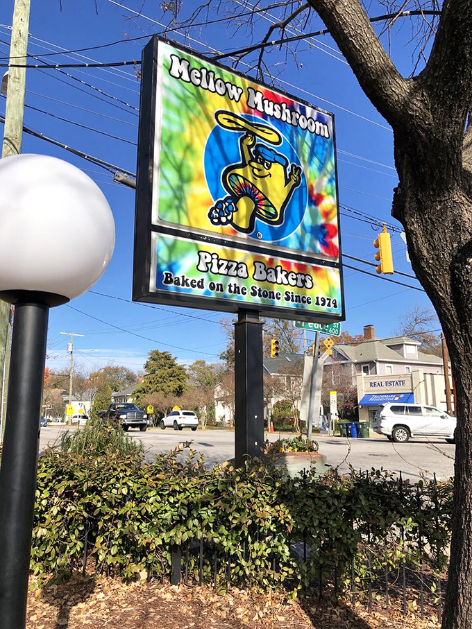 That psychedelic mushroom sign tells you everything &ndash; Mellow Mushroom marches to its own delicious beat.