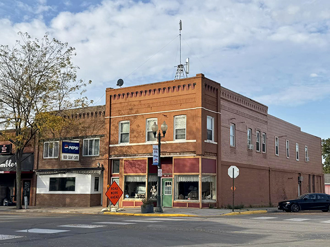 New Richland's brick buildings stand solid like your Social Security check in this perfectly affordable small town.