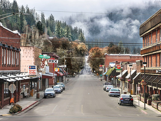Orofino's main street looks like America used to, before everything got expensive and complicated and rushed.