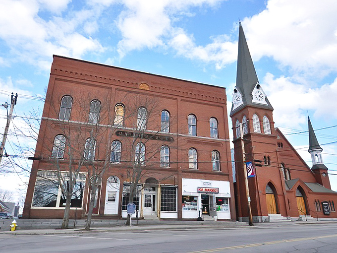 Pittsfield's main street maintains that authentic small-town feel, where local businesses still remember your name and your usual order.