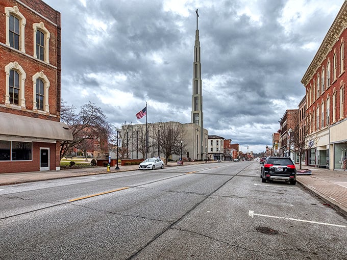 Reaching for affordable heavens! Quincy's dramatic skyline features both historic brick and modern spires&mdash;a perfect metaphor for balanced retirement budgets.