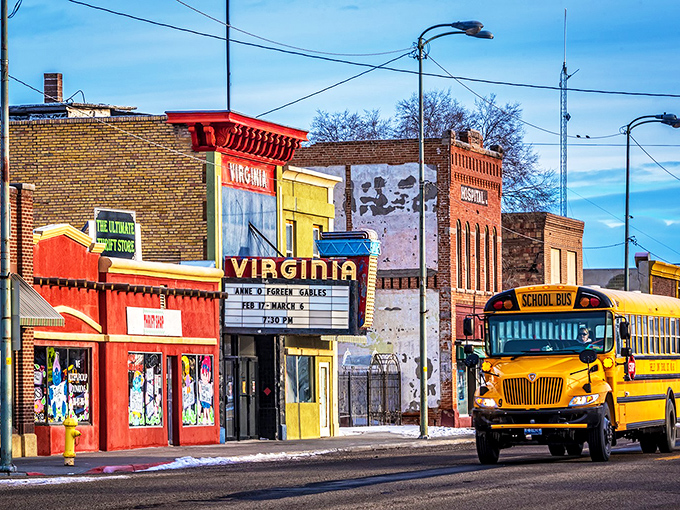 The Virginia Theater marquee promises entertainment that brings the whole community together for fun.