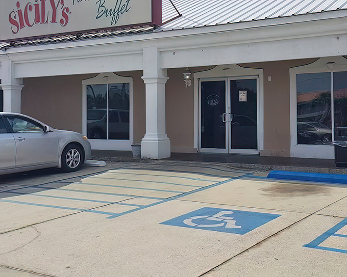 Sicily's welcoming entrance invites beach-goers and locals alike to discover authentic Italian coastal flavors.