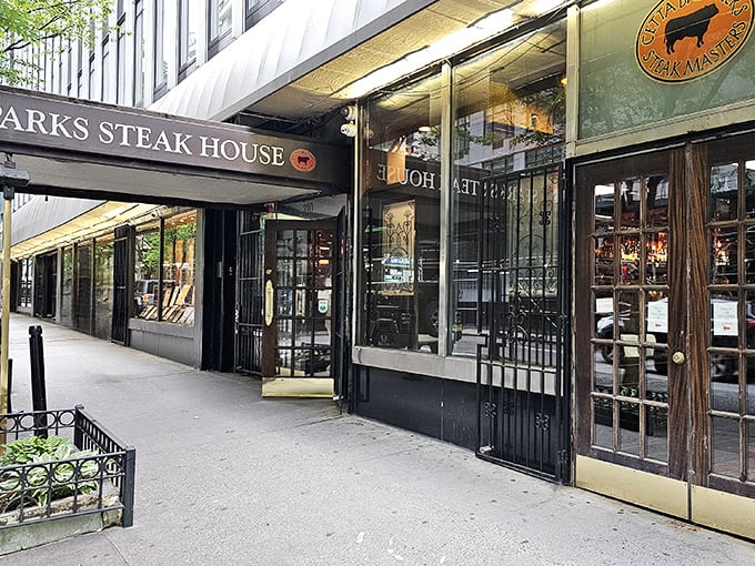 Sparks' understated entrance has welcomed everyone from Wall Street tycoons to notorious mobsters seeking steak salvation.