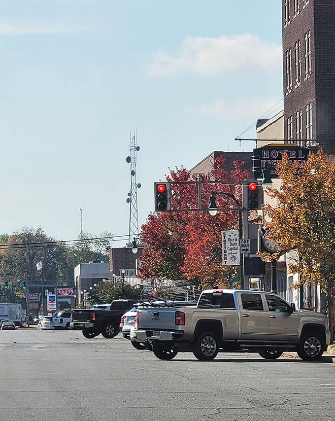 Autumn colors and hometown storefronts make downtown Stuttgart a picture of Delta pride and small-town warmth.