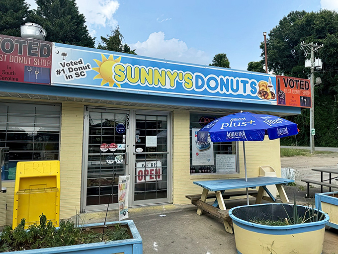 Sunny's yellow building is as cheerful as the sugar rush that follows their award-winning donuts. Worth every mile of the drive!