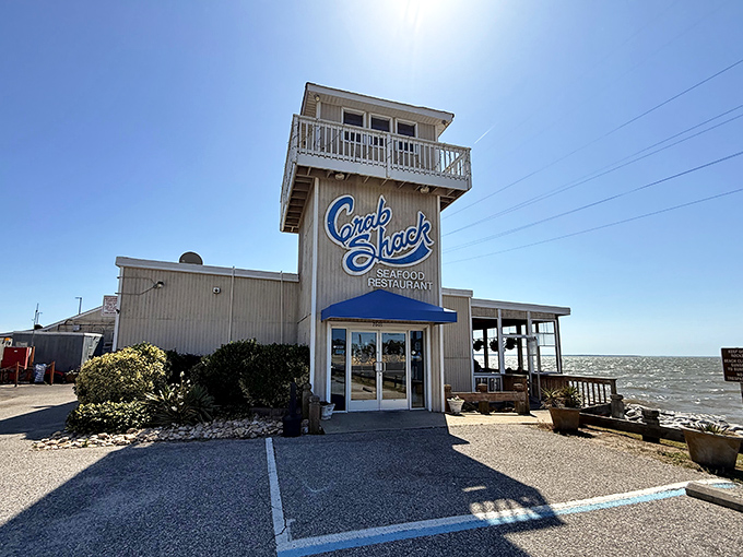 The Crab Shack's distinctive tower watches over the James River like a lighthouse for the seafood-obsessed.