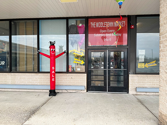 That cheerful inflatable tube man dances outside, announcing deals that'll make your wallet as happy as his wiggly arms.