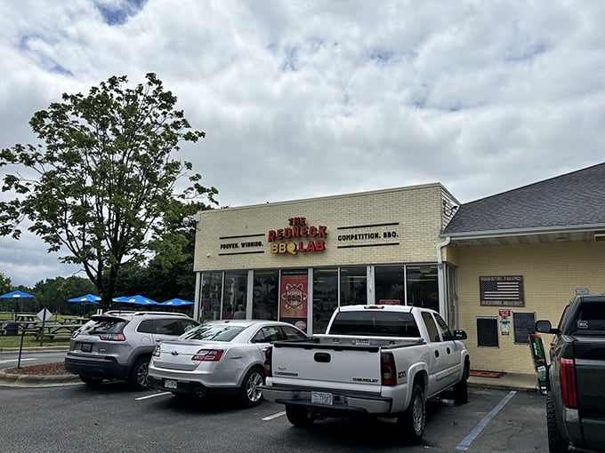 The Redneck BBQ Lab's clean brick exterior hints at the scientific approach they take to competition-style barbecue.