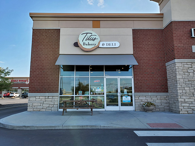 Titus Bakery's modern storefront brings sophisticated style to serious donut craft. Where tradition meets contemporary comfort.