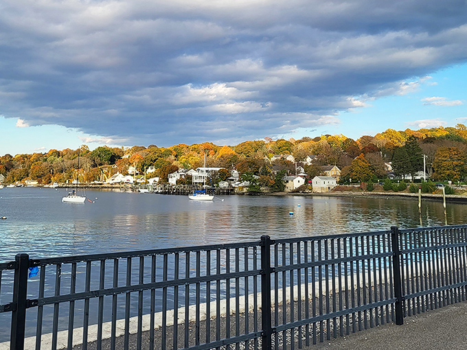 Tiverton's harbor view serves tranquility on a silver platter&mdash;those sailboats floating like lazy thoughts on a Sunday afternoon when deadlines don't exist.