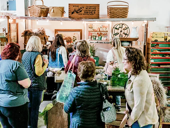 Farmhouse chic at its finest! Vintage Market Days elevates "secondhand" to an art form with displays worthy of home decor magazines.