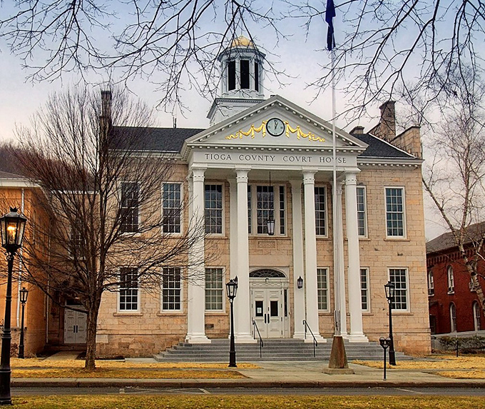 Wellsboro's stately courthouse spires reach skyward, while housing costs remain delightfully down-to-earth for budget-conscious retirees.