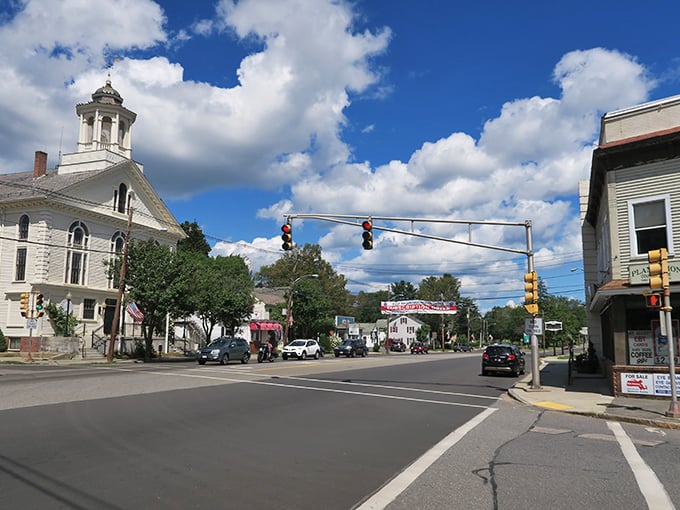 West Brookfield's common creates the perfect gathering place for community and quiet reflection.