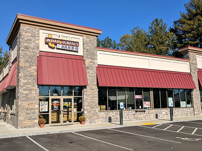 Willie Jewell's brings a touch of BBQ sophistication to Nashua. Stone facade outside, smoky soul inside!