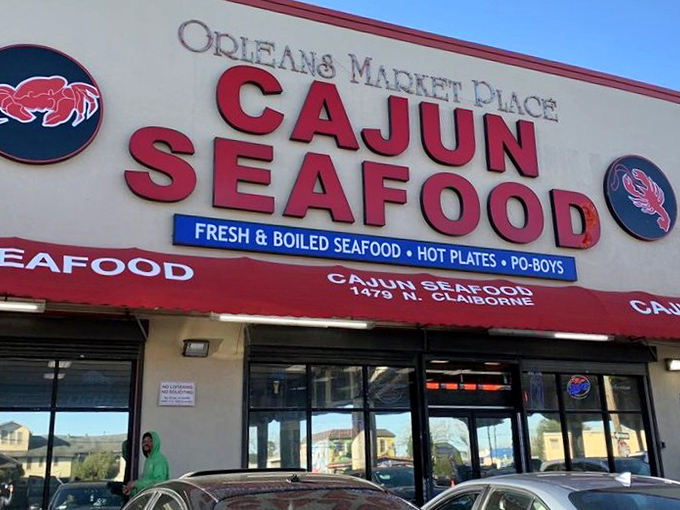 That bright signage isn't just advertising - it's a beacon calling all seafood lovers home.