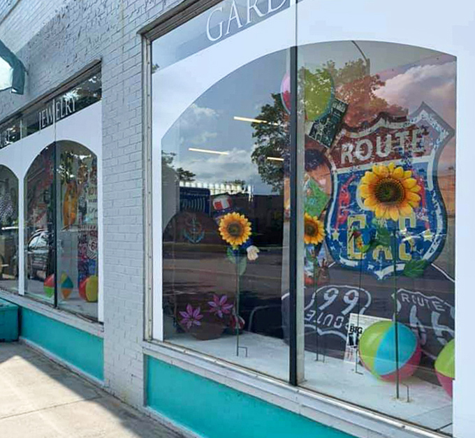 Those colorful window displays tease the eclectic mix of decades waiting to be explored inside.