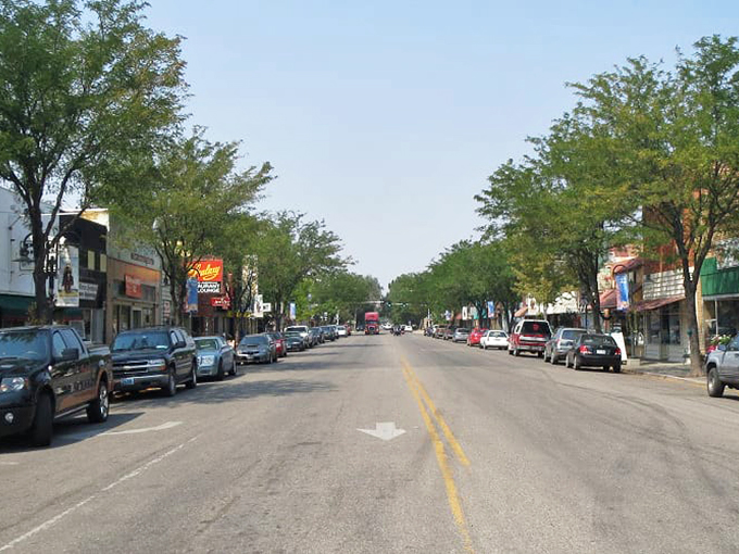 The wide streets of Craig remind us of a time when towns were built for people, not just for rushing through.