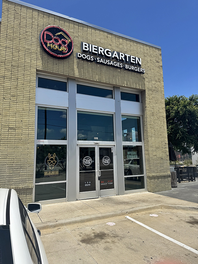 Clean lines and sleek design &ndash; Dog Haus Biergarten elevates the humble hot dog to something worthy of its stylish surroundings.