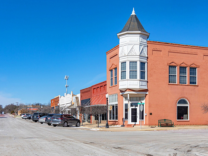 Historic downtown buildings stand as proud sentinels of frontier spirit and determination.