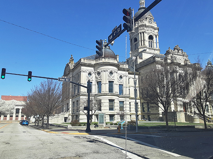 Stately courthouse architecture commands respect while the surrounding community offers surprisingly gentle price tags for living.