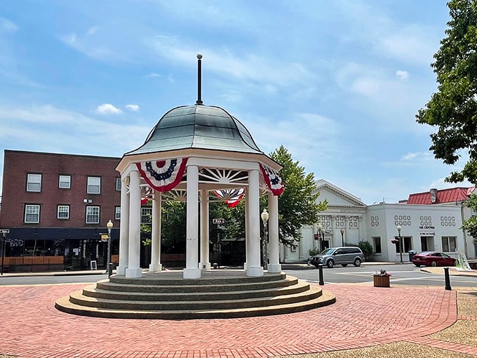 The town gazebo stands proud in Front Royal's square, a gathering spot that's witnessed generations of community celebrations and stories.