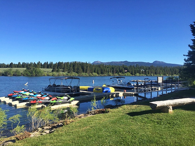 Island Park's tranquil waters reflect the surrounding forests &ndash; a mirror-perfect image of Idaho's natural splendor.