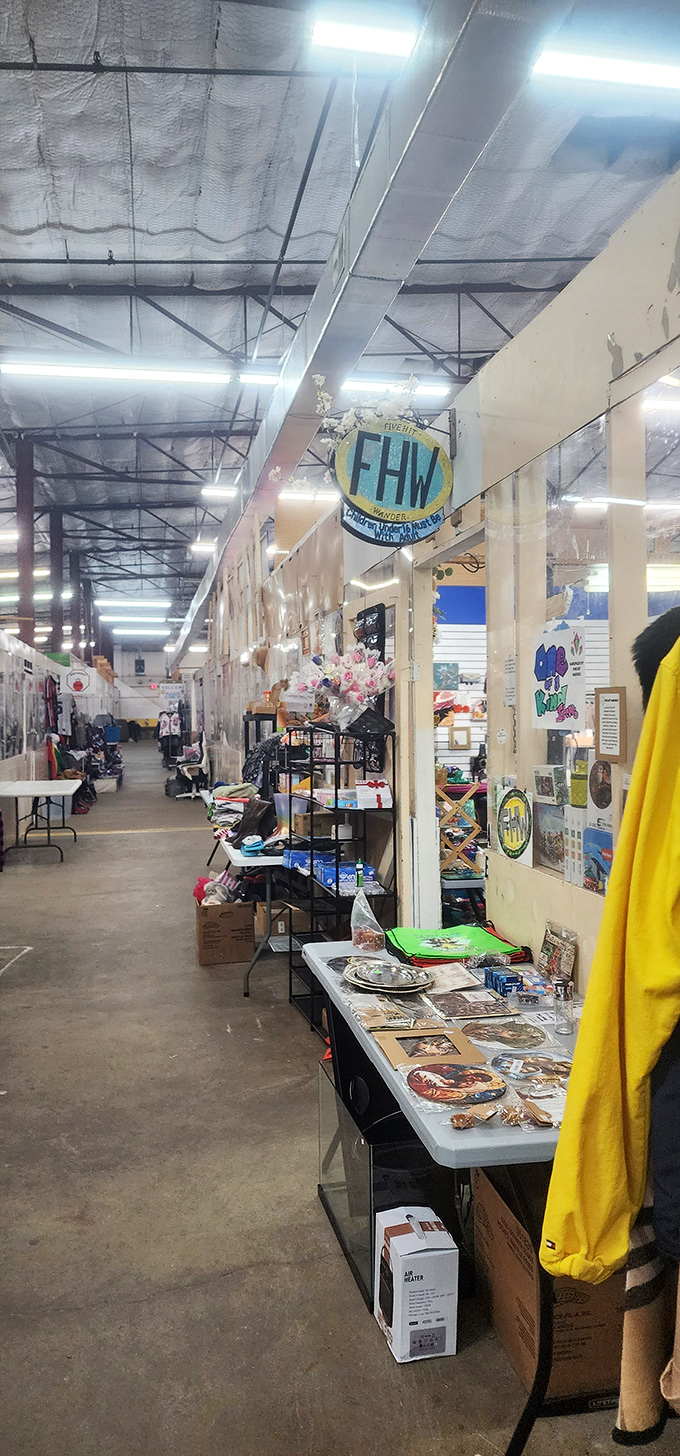 Where vintage lunch boxes meet comfy chairs - Jefferson Flea Market's eclectic offerings span decades of American life.