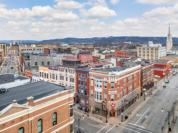 That aerial view of La Crosse shows more than just buildings&mdash;it reveals a community where retirees can live well on a modest budget.
