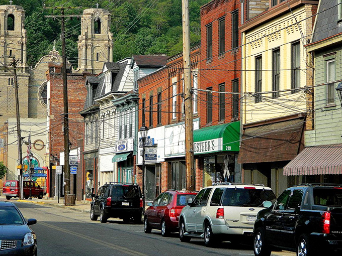Brick buildings line Millvale's streets, housing local businesses where prices haven't caught the inflation express train that's running through bigger cities.
