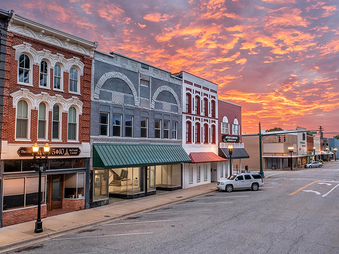 That sunset over downtown Paris makes you realize some small towns have big-city beauty without the price tag.