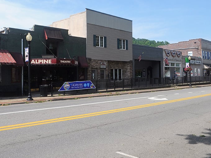 The Alpine Theatre stands as Ripley's entertainment hub, where movie night with the grandkids won't require a second mortgage.