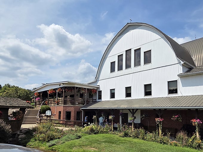 When a restaurant looks this much like a real barn, you know the food inside tastes genuinely authentic.