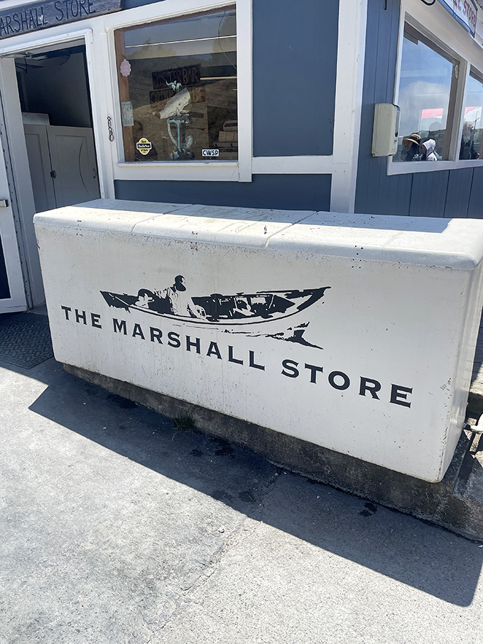 The Marshall Store's weathered charm perfectly captures California's coastal dining at its most authentic.