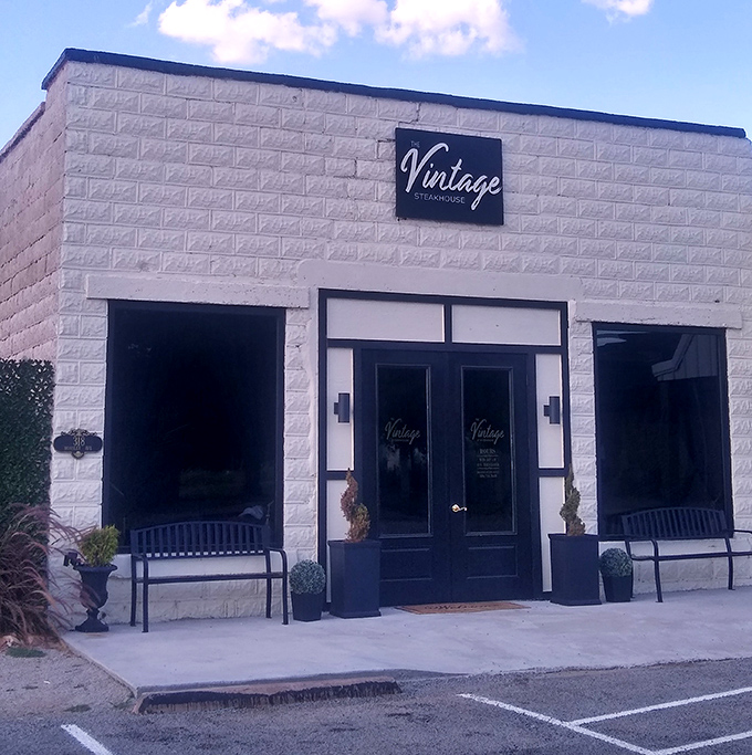 This contemporary facade in small-town Oklahoma houses culinary sophistication that rivals any big city steakhouse.