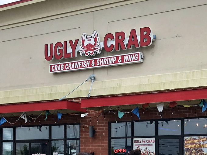 The festive exterior hints at the party happening inside &ndash; where crawfish, crab and shrimp are the guests of honor!